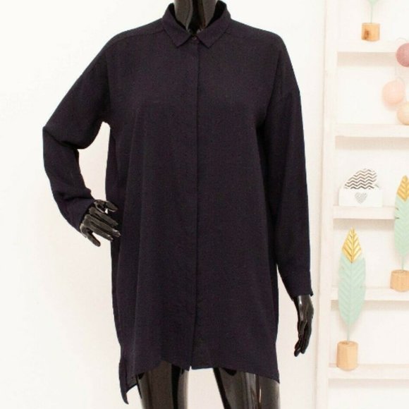 COS | Tops | Cos Navy Oversize Tunic | Poshmark